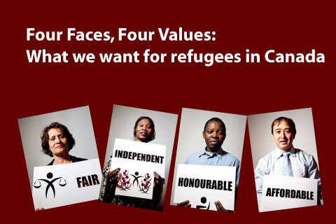 4faces 4values slide | Canadian Council for Refugees