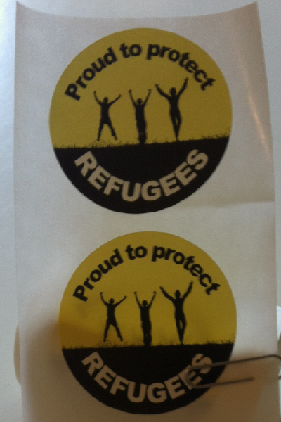 Proud to Protect Refugees - stickers | Canadian Council for Refugees